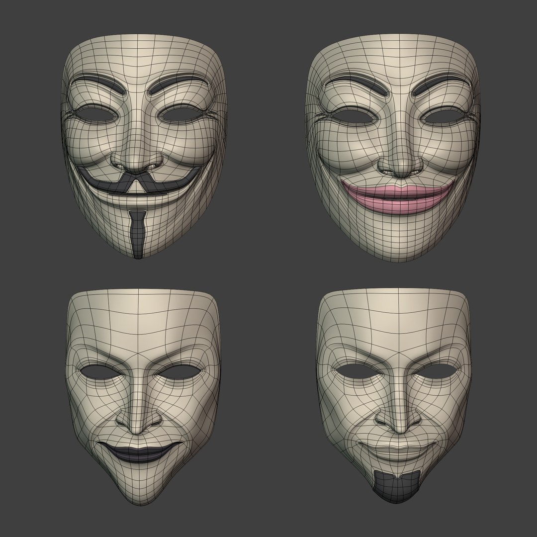 Masks Pack 3D model - TurboSquid 2096510