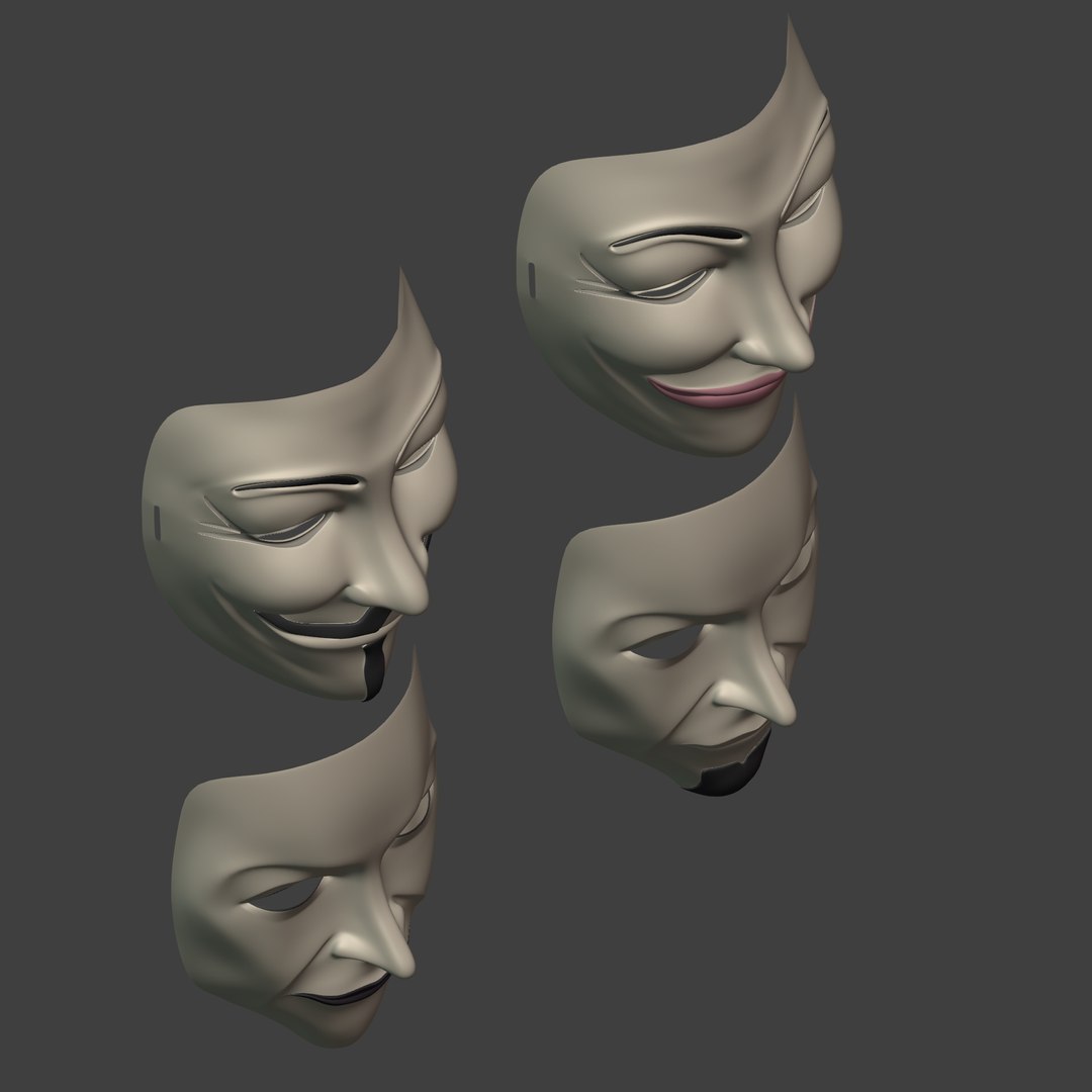 Masks Pack 3D model - TurboSquid 2096510
