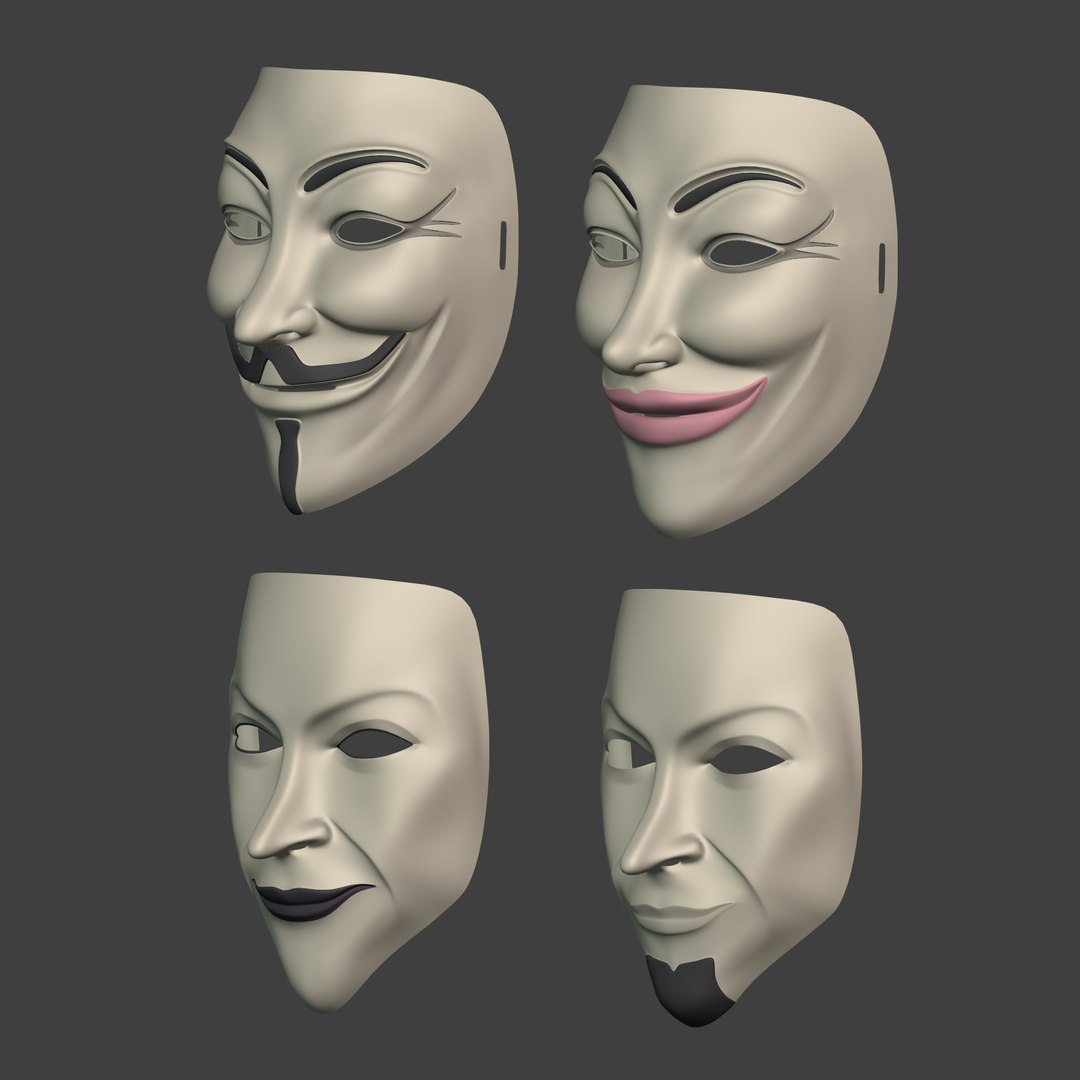 Masks Pack 3D model - TurboSquid 2096510