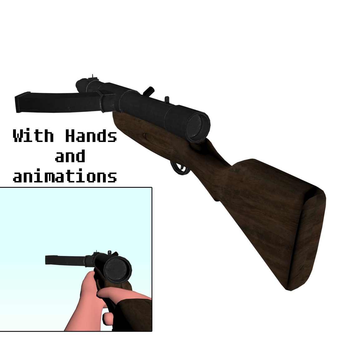 3d Model Japanese Type 100 Smg