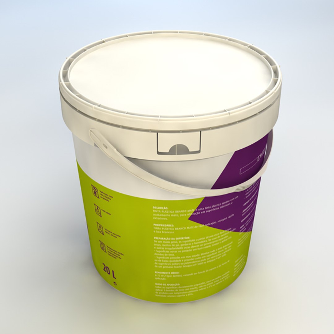 3d Paint Bucket Model