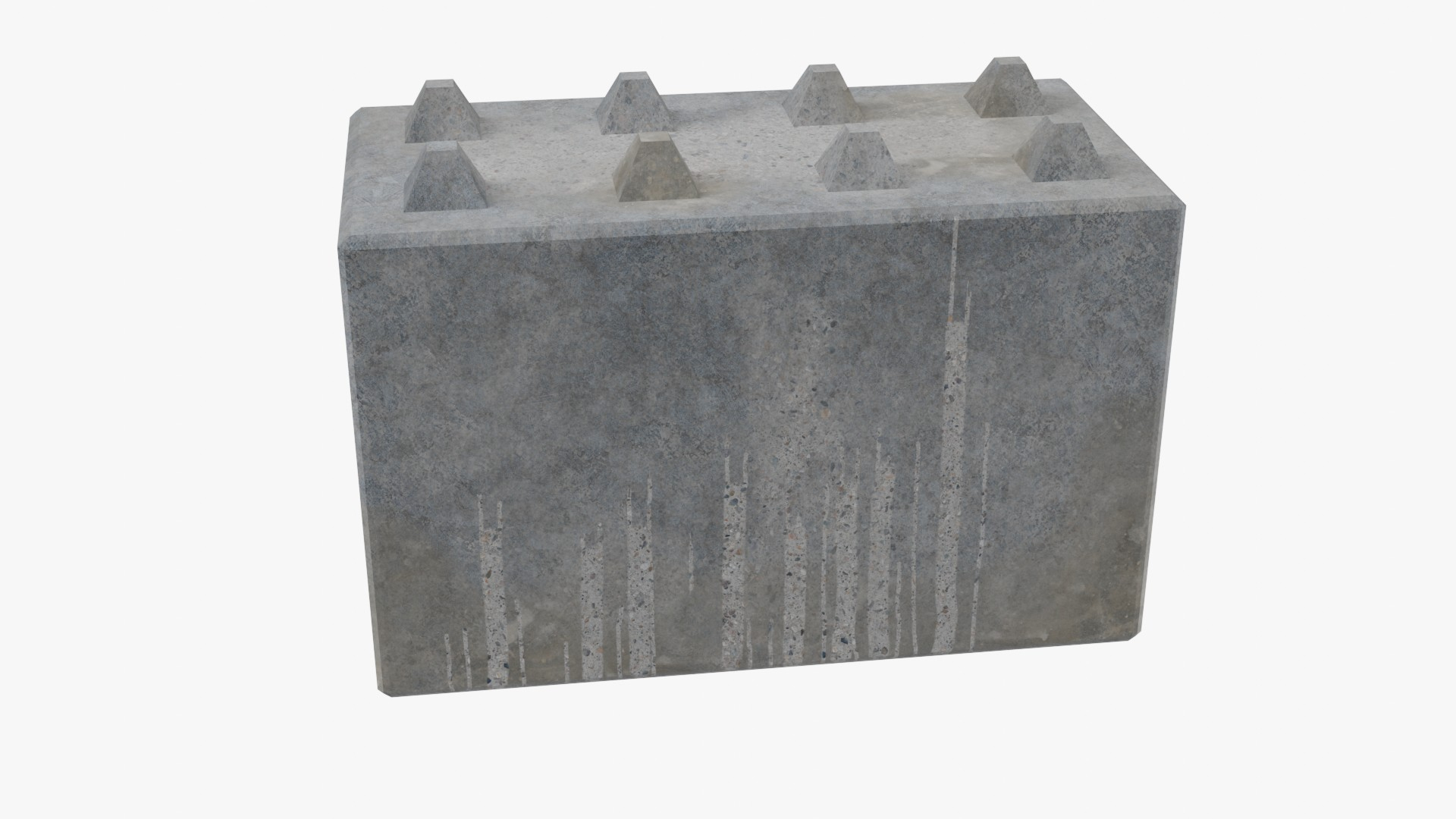 Modular Barrier Concrete Block 3D Model - TurboSquid 2268169