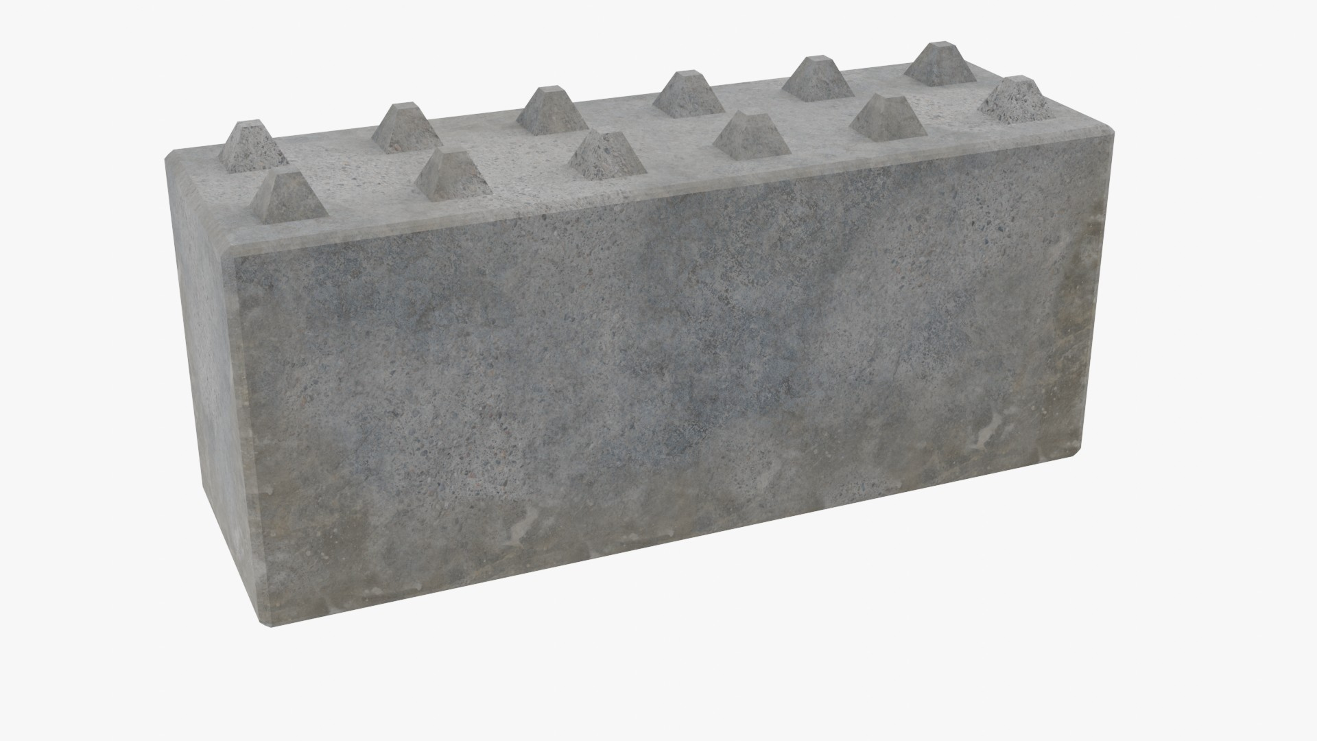 Modular Barrier Concrete Block 3D Model - TurboSquid 2268169