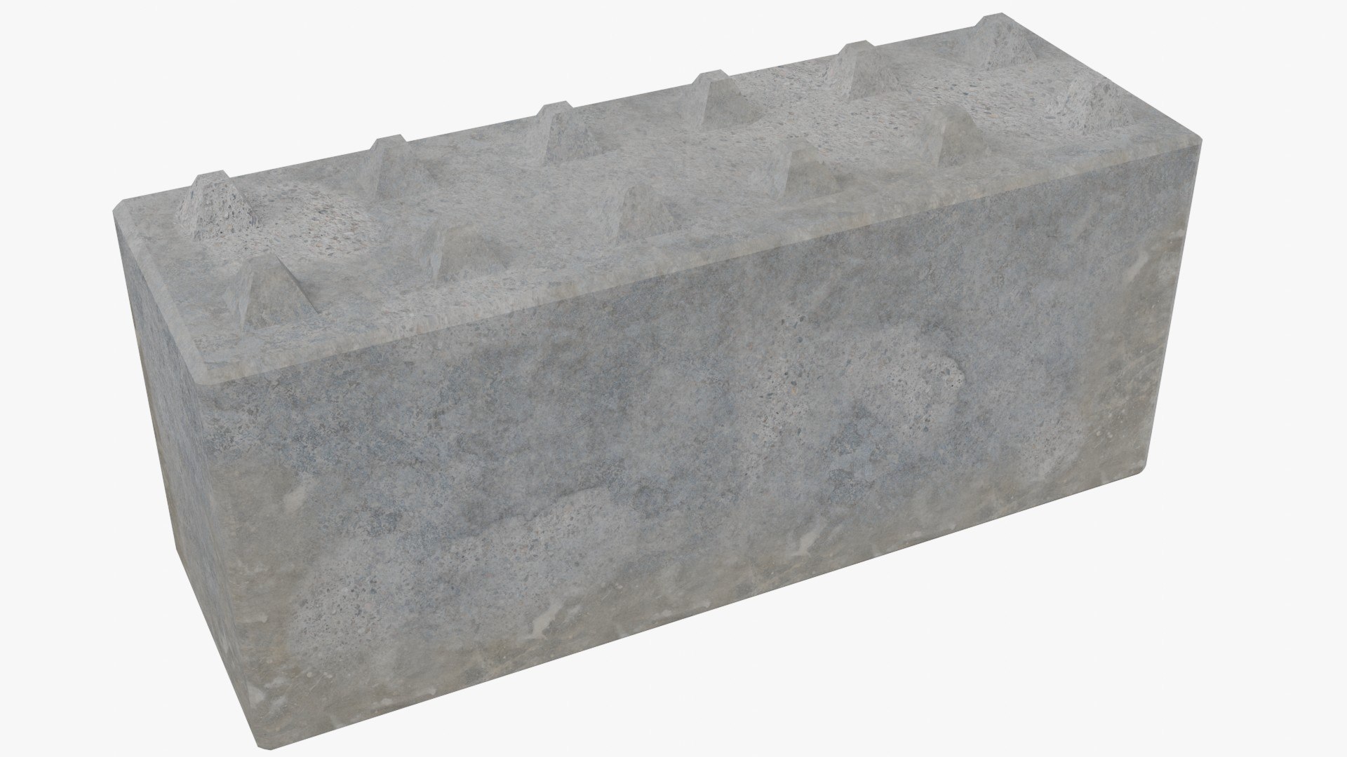 Modular Barrier Concrete Block 3D Model - TurboSquid 2268169
