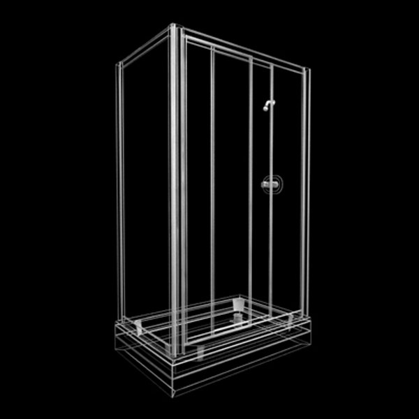 3d model shower cubicle