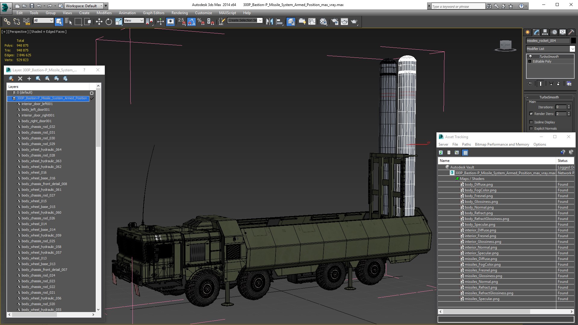 300P Bastion-P Missile System Armed Position 3D - TurboSquid 1918269