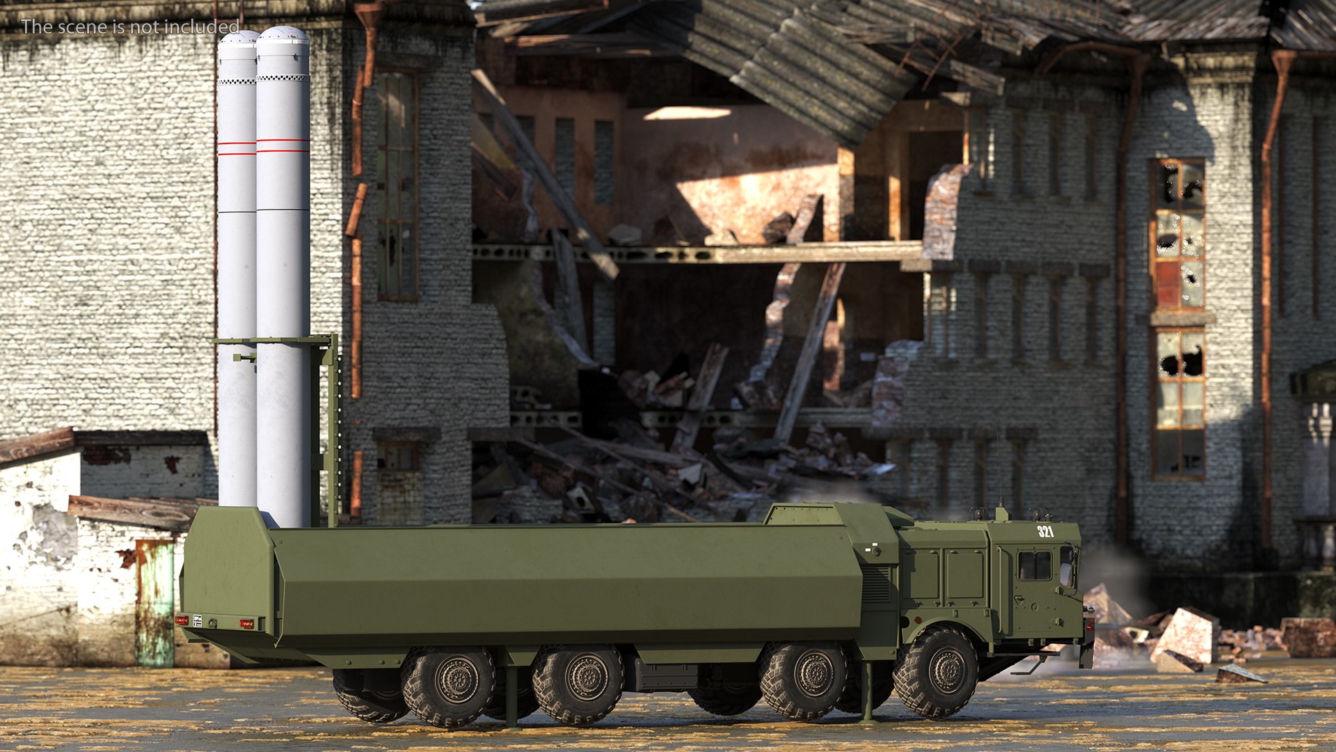 300P Bastion-P Missile System Armed Position 3D - TurboSquid 1918269