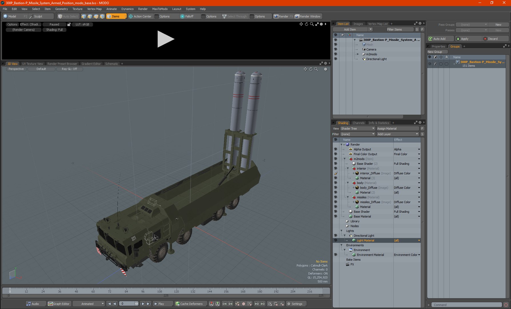 300P Bastion-P Missile System Armed Position 3D - TurboSquid 1918269