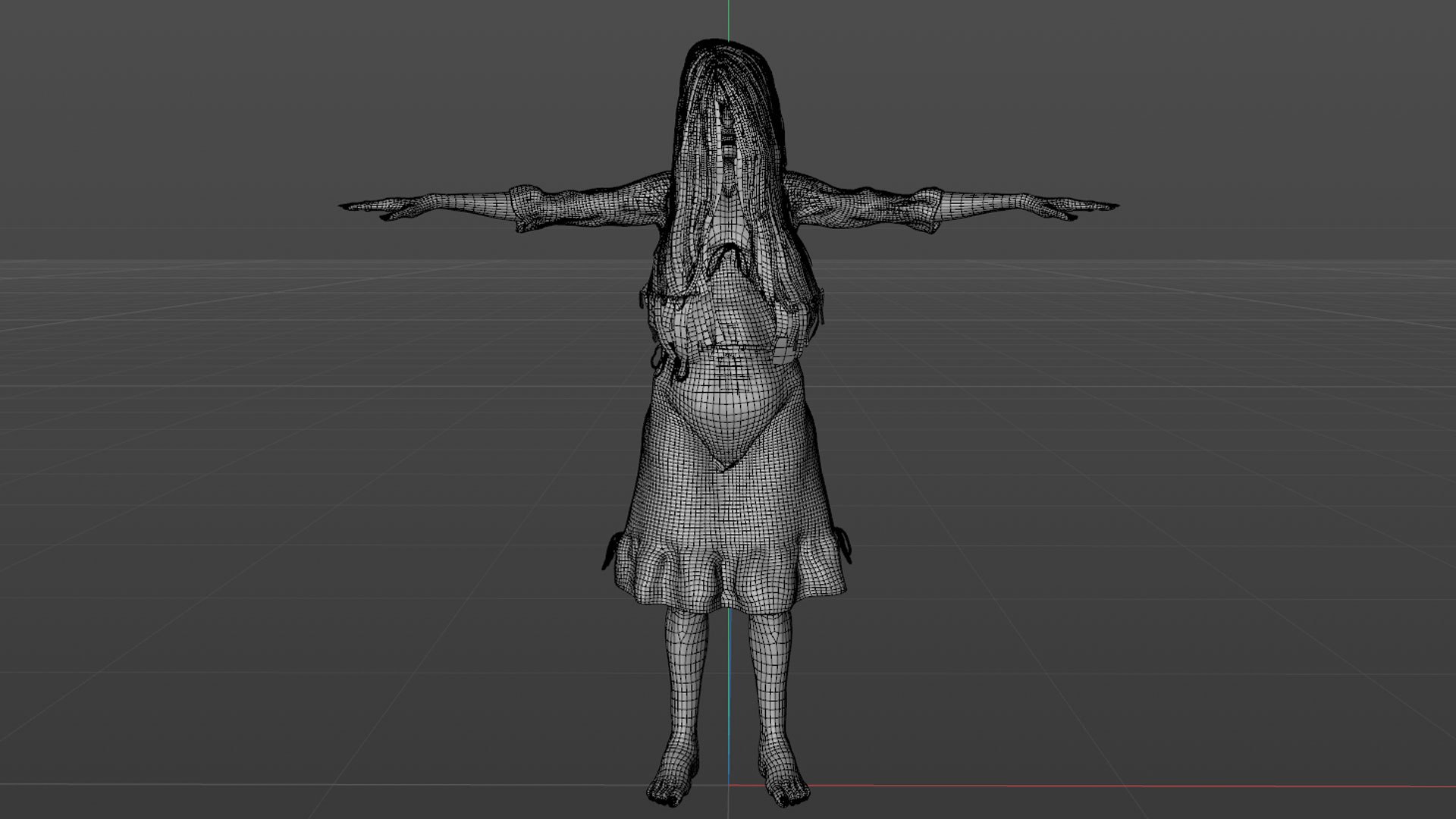3D Scary Woman Character Model - TurboSquid 2130278
