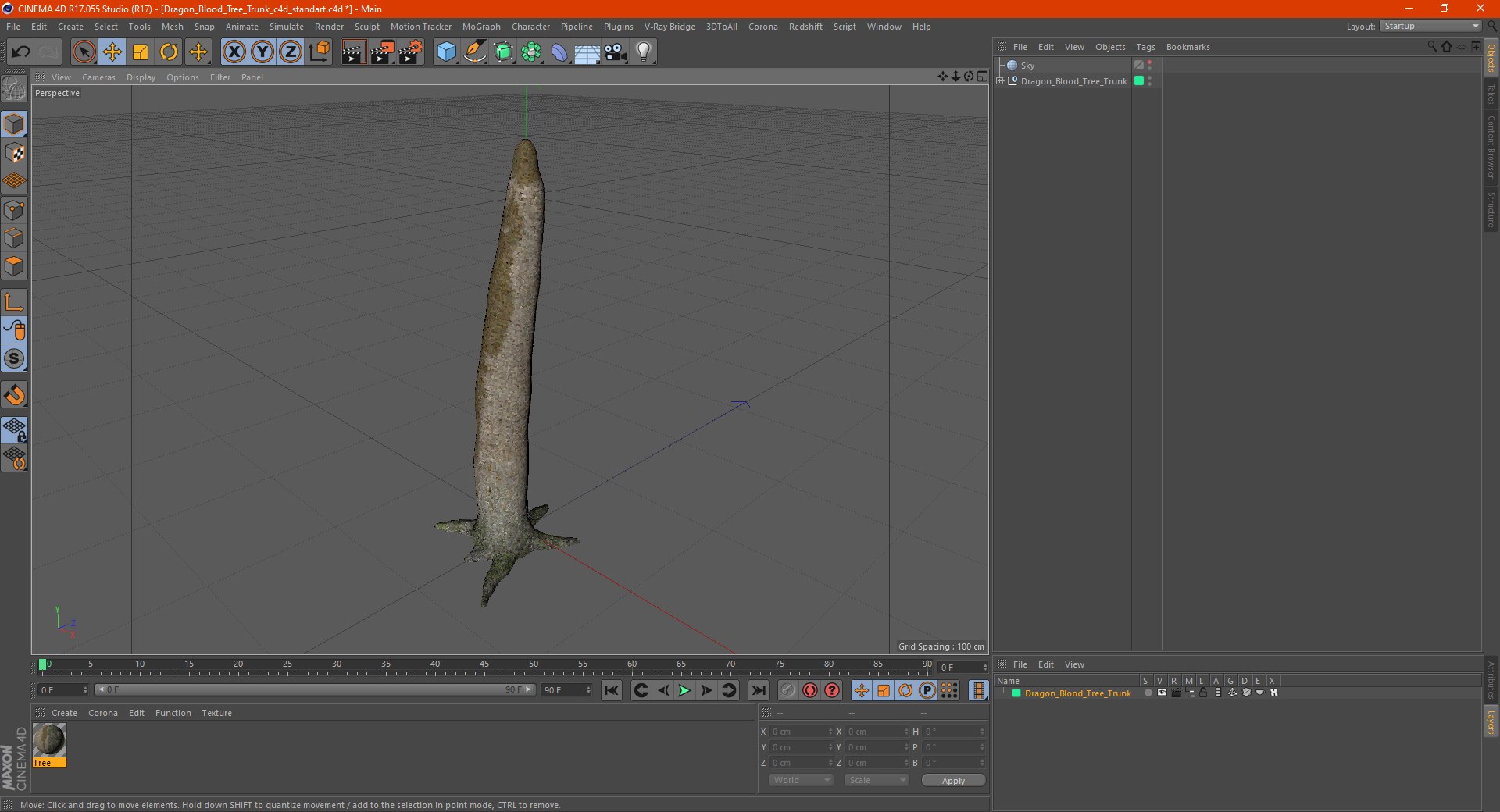 Dragon Blood Tree Trunk 3D model - TurboSquid 1741412