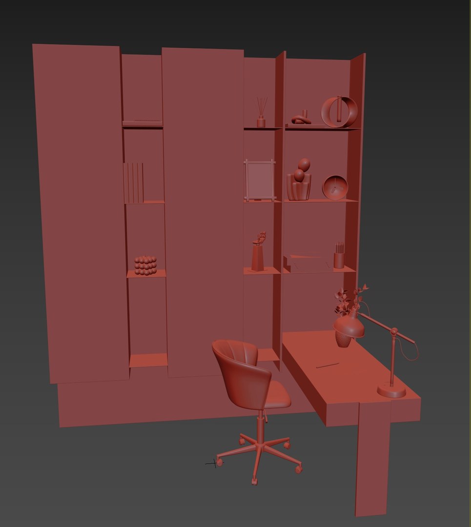 Cabinet Office 3D Model - TurboSquid 2269946