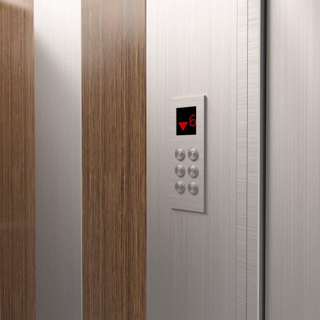 3d Model Elevator Doors