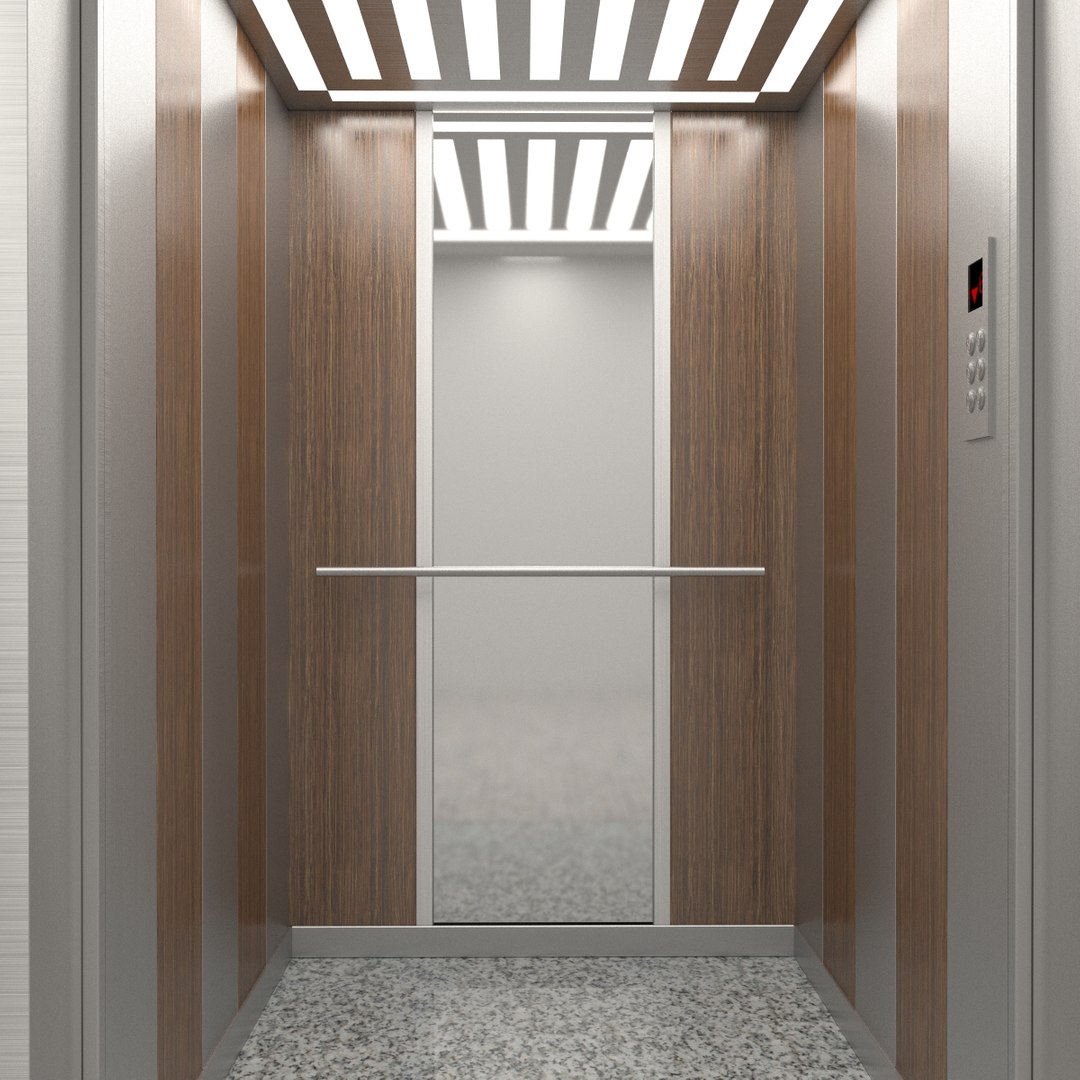3d Model Elevator Doors