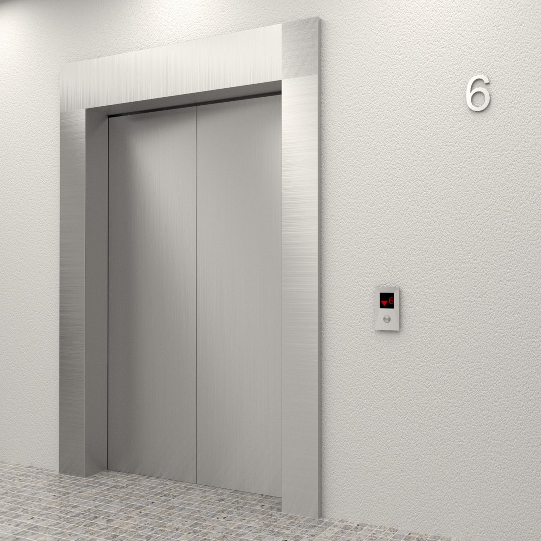 3d Model Elevator Doors