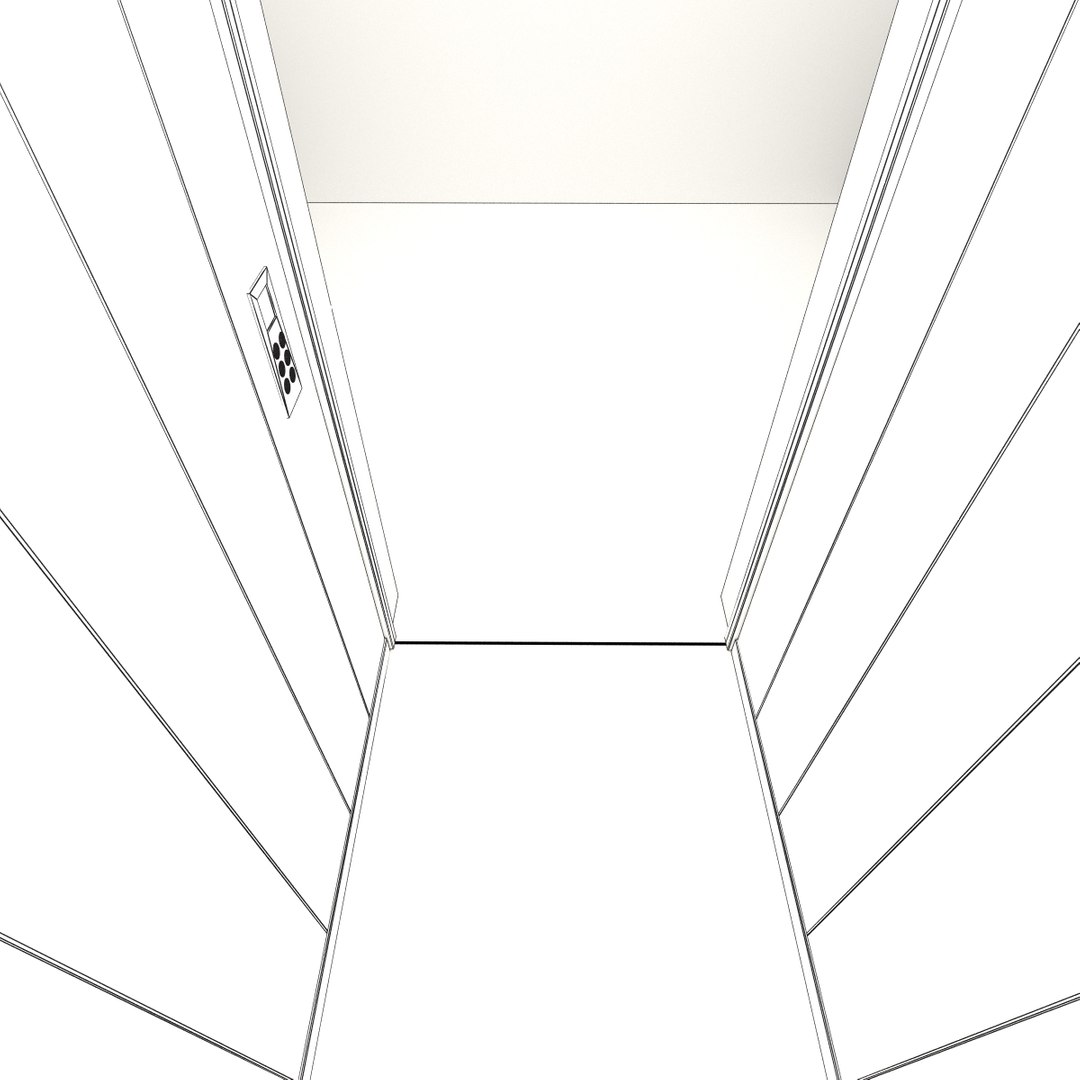3d Model Elevator Doors