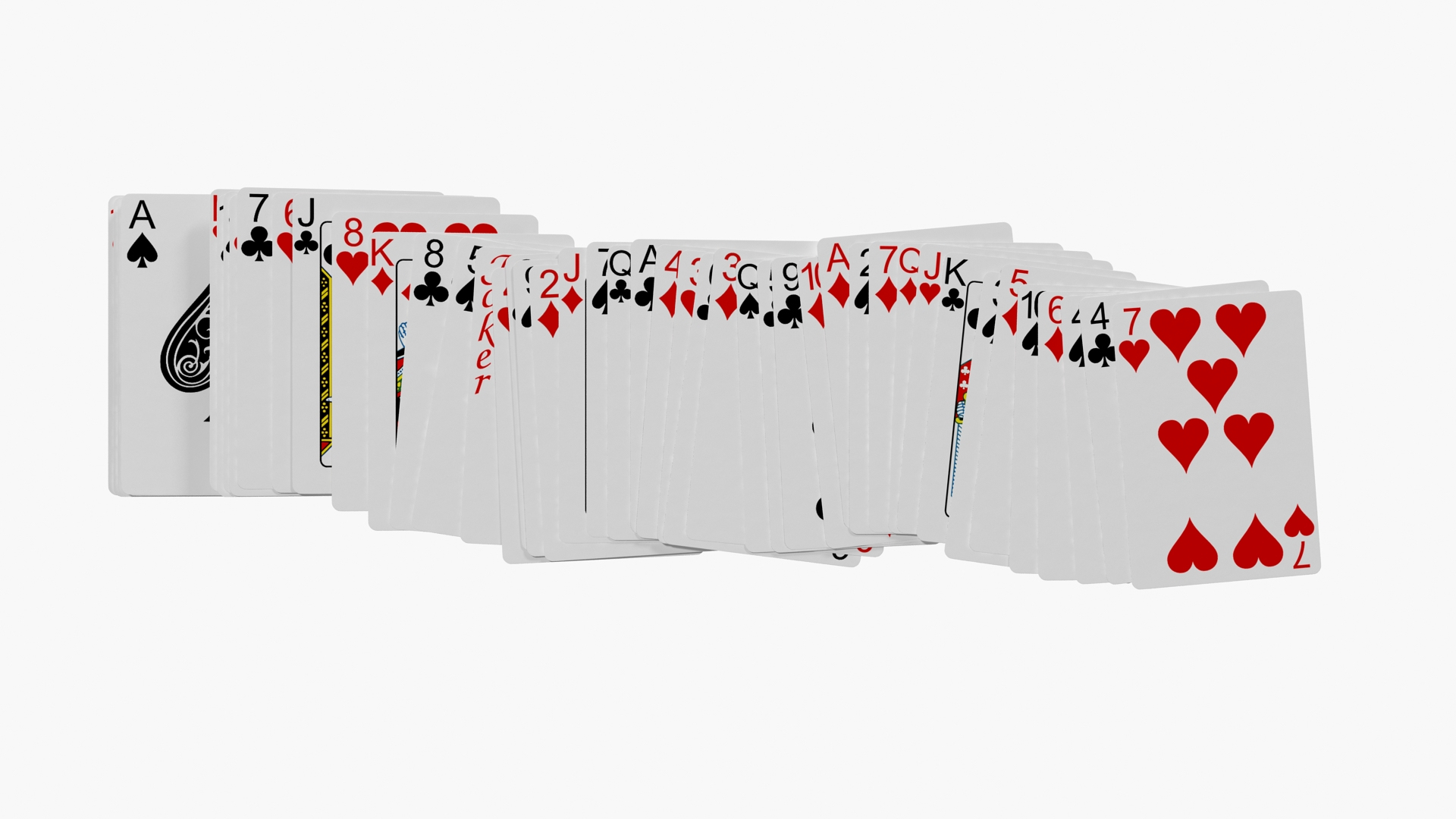 3D set playing cards model - TurboSquid 1496502