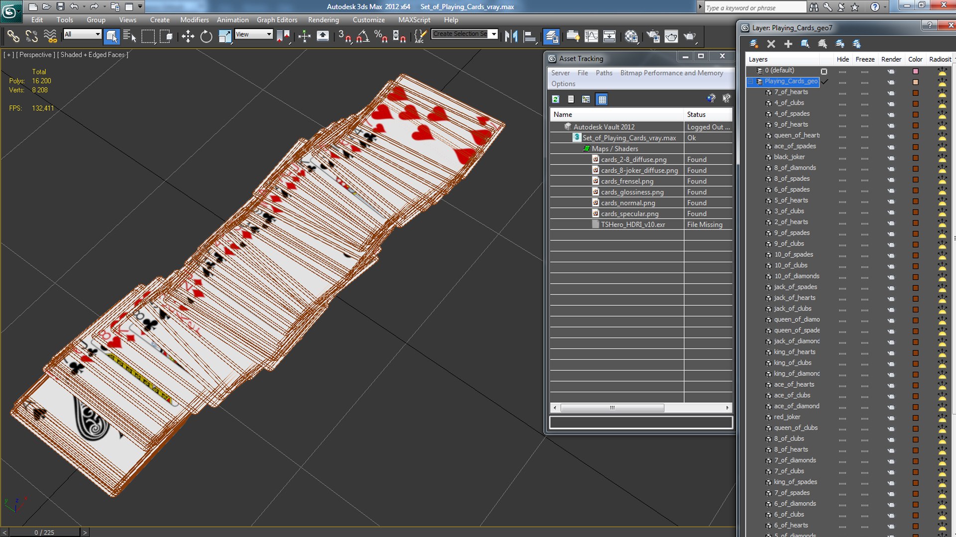 3D set playing cards model - TurboSquid 1496502