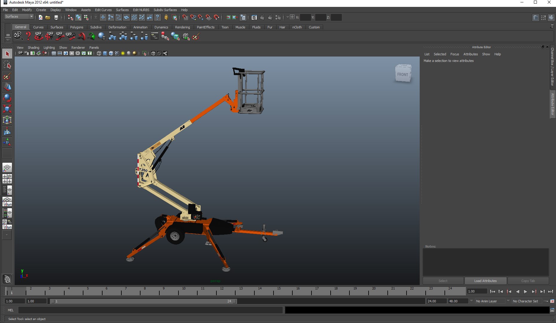 3D jlg lift boom model - TurboSquid 1432330