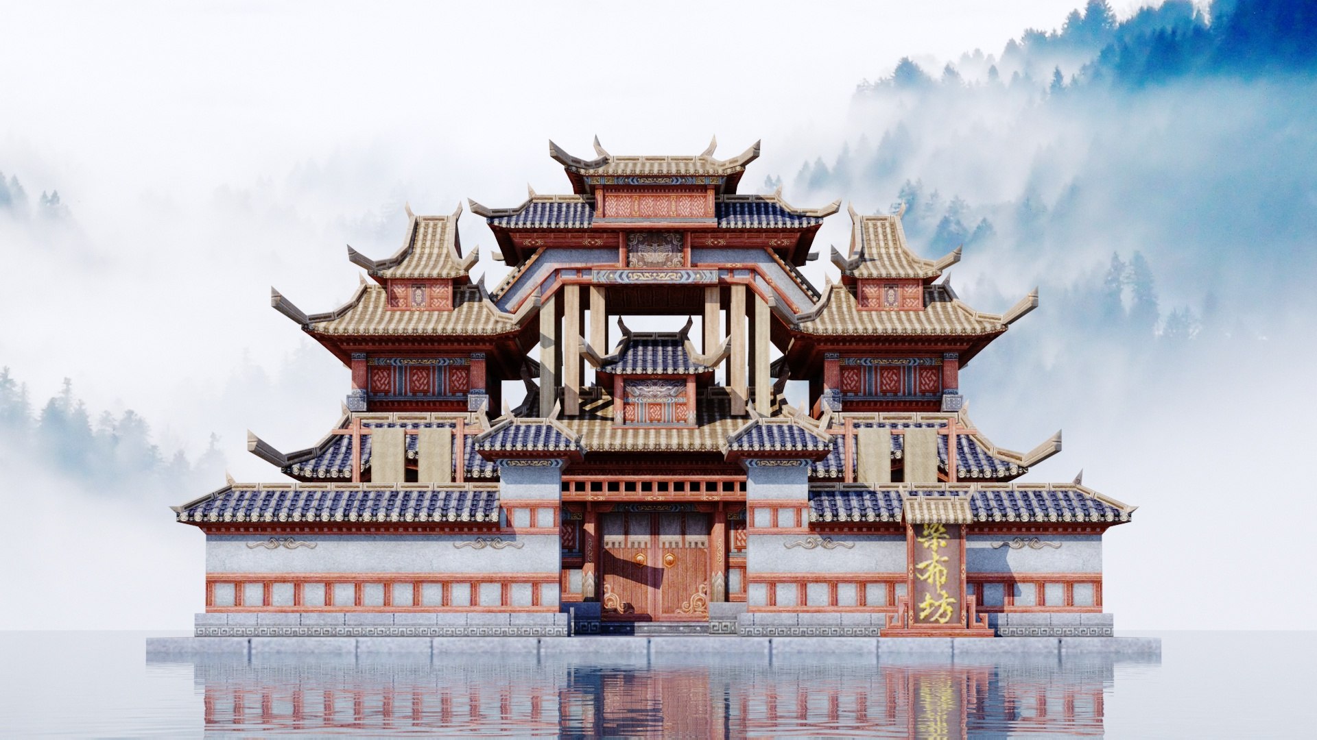 3D Chinese Ancient Building Pack 1 - TurboSquid 2196651