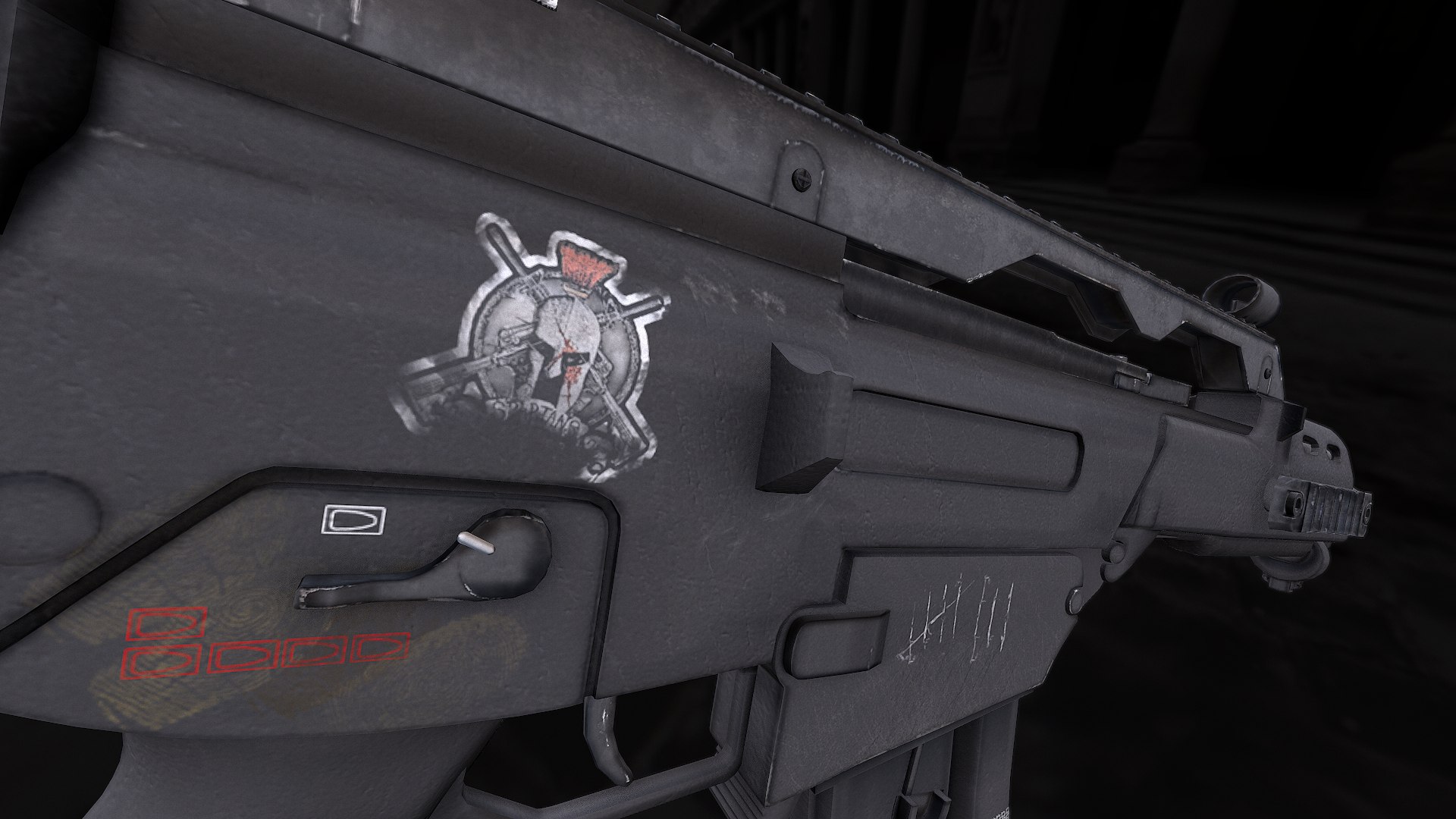 g36c assault rifle 3d model