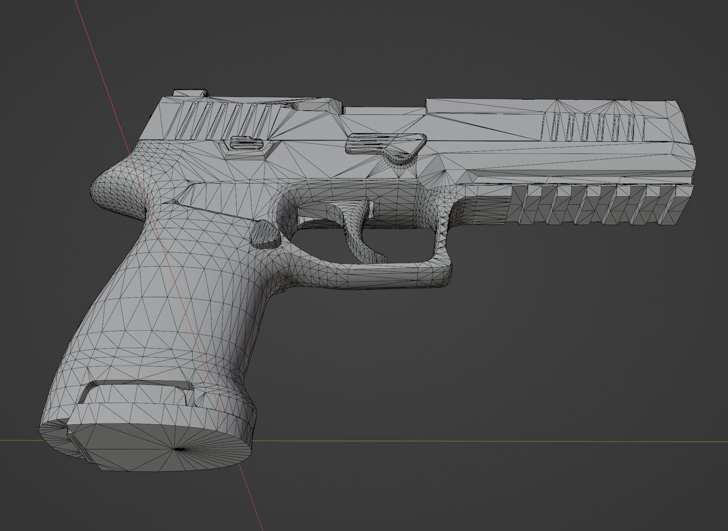 Semiautomatic Pistol 9mm 3D - TurboSquid 2208719