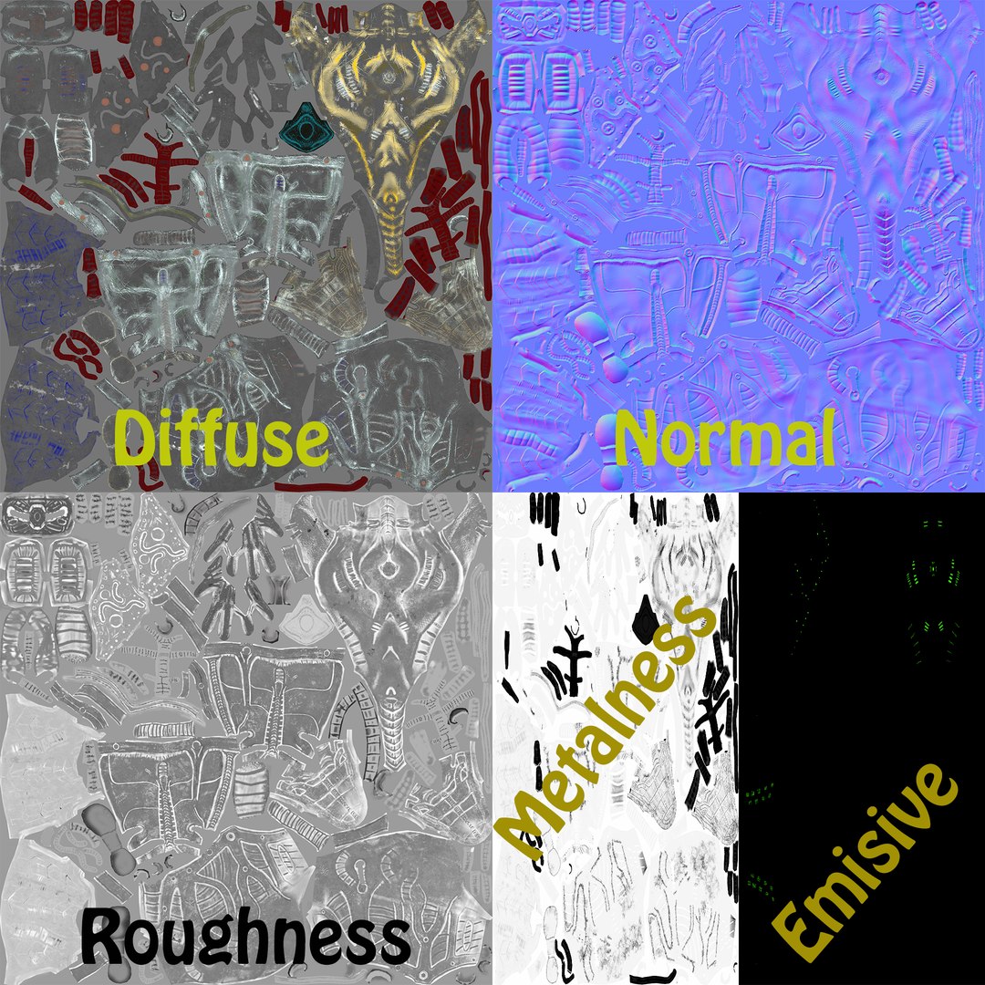 3d Warrior Metalness Character