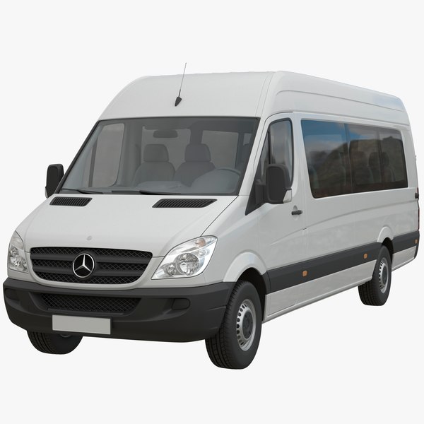 3D Mercedes-Benz Sprinter 2015 Minibus MAXI model - TurboSquid 1907910