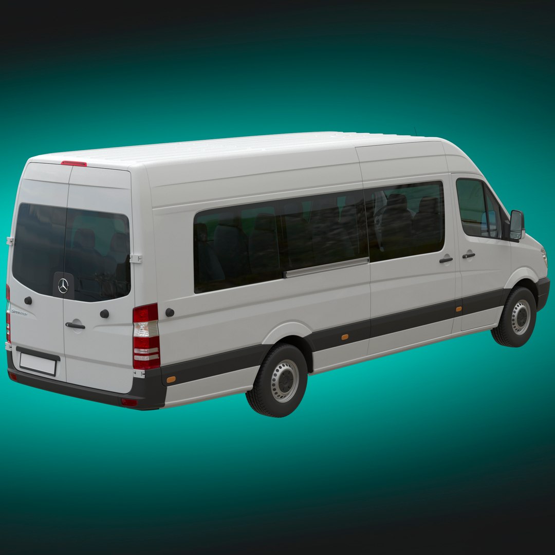 Mercedes-Benz Sprinter Minibus L4H2 3D Model - TurboSquid 1909078