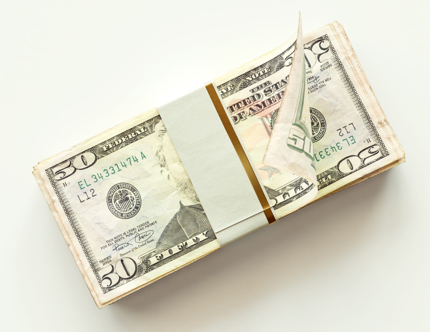 Cash Bundle US Dollar 3D Model - TurboSquid 2147652