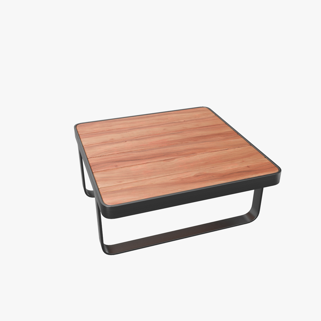3D Makemake Teak Easy Chair And Coffee Table By Terraforma - TurboSquid ...