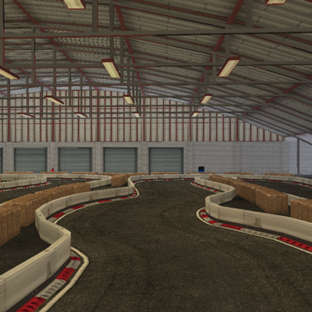 3d Model Indoor Racing Circuit Track