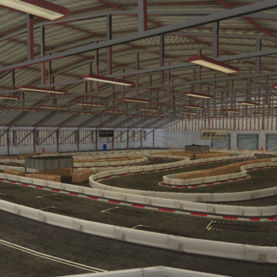 3d Model Indoor Racing Circuit Track