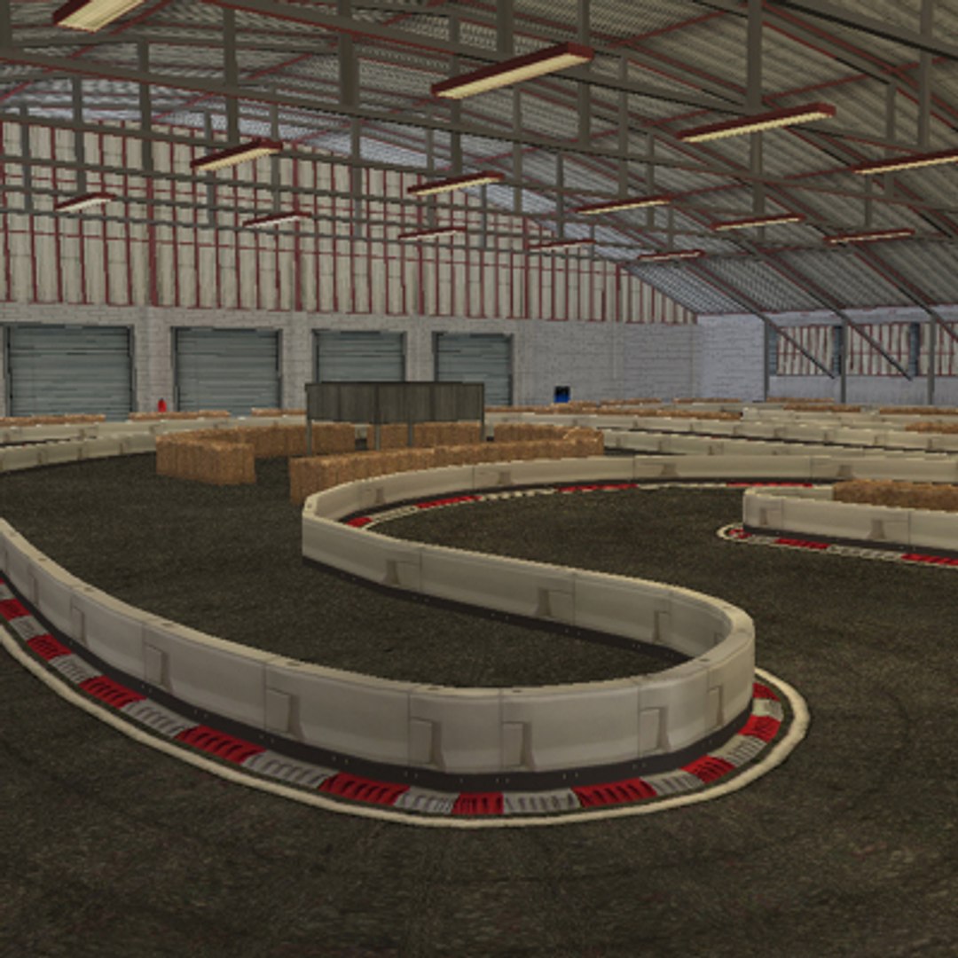 3d Model Indoor Racing Circuit Track