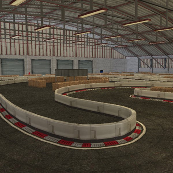 3d model indoor racing circuit track