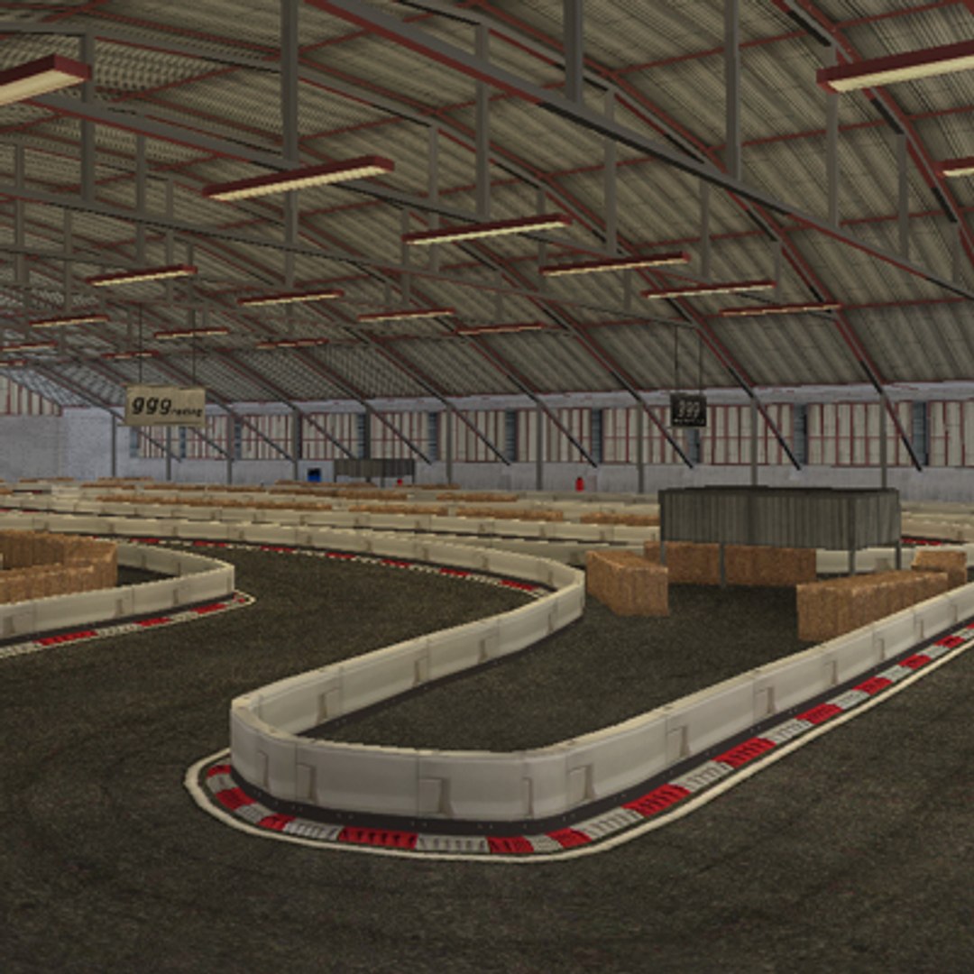 3d Model Indoor Racing Circuit Track