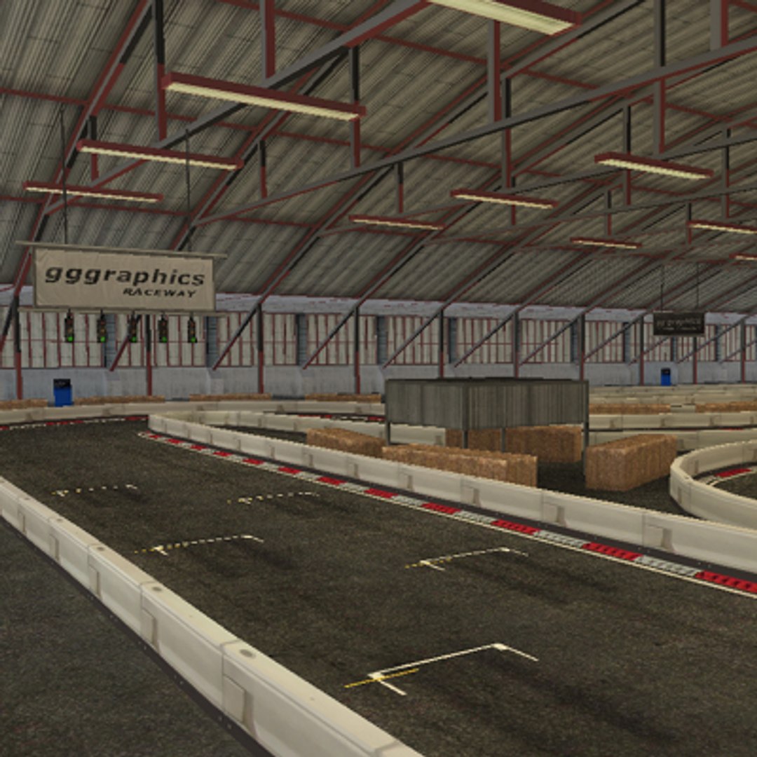 3d Model Indoor Racing Circuit Track