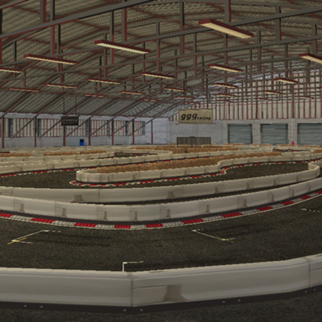 3d Model Indoor Racing Circuit Track