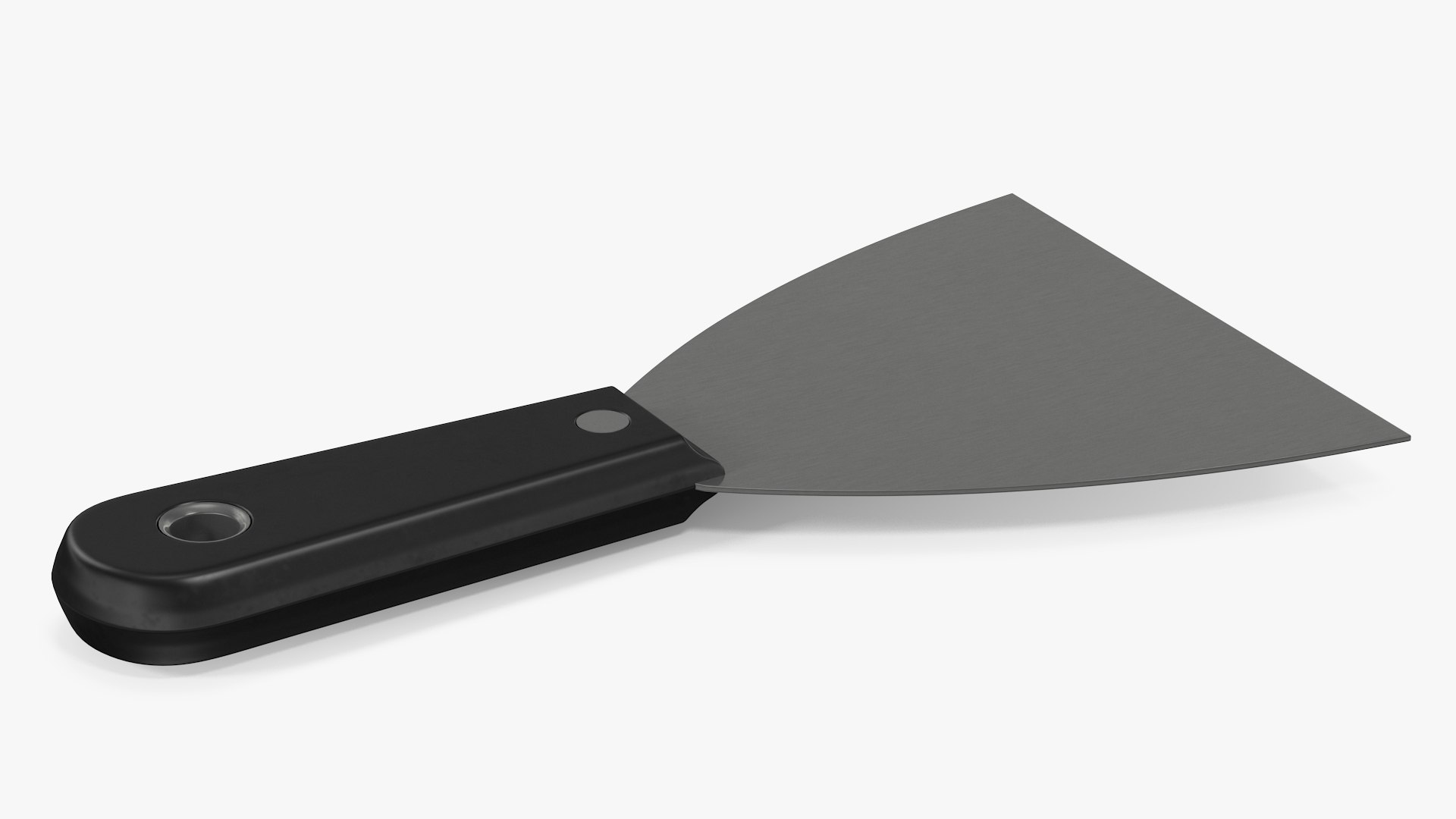 Scraper 4 Inch Black Handle 3D Model - TurboSquid 1943462