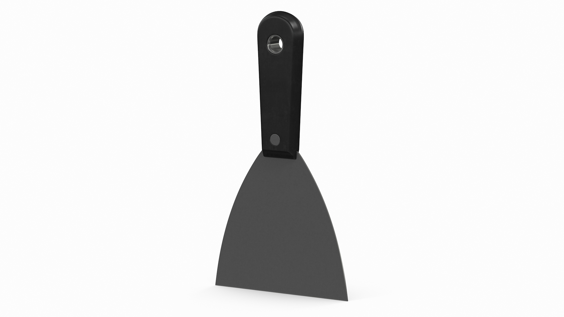 Scraper 4 Inch Black Handle 3D Model - TurboSquid 1943462