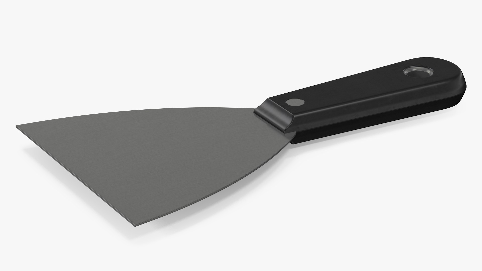 Scraper 4 Inch Black Handle 3D Model - TurboSquid 1943462