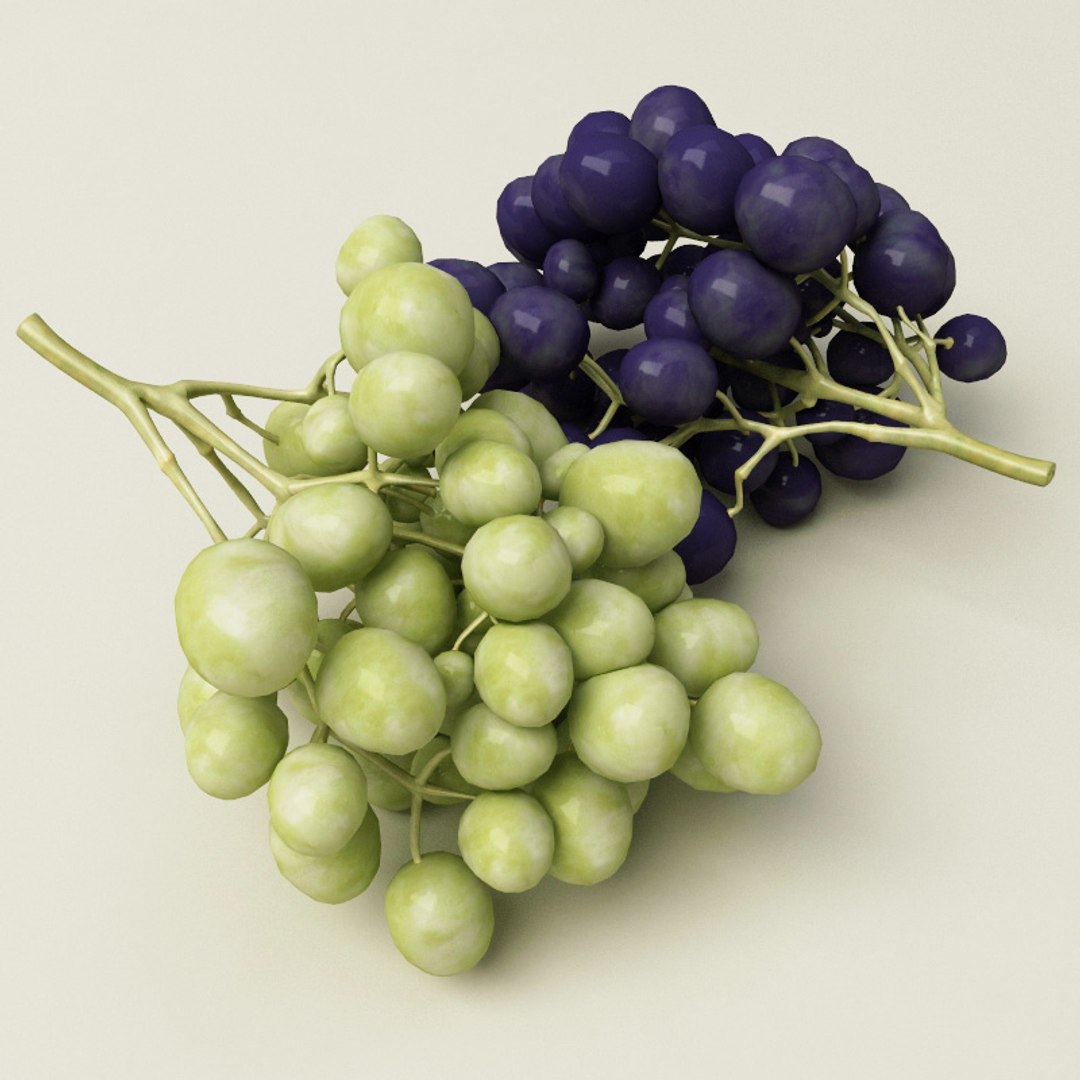3d Model Grapes Modelled