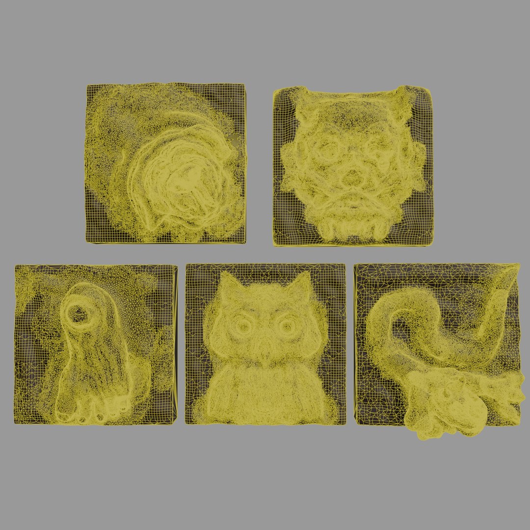 Monster And Animal Tile Set 3D Model - TurboSquid 2318267
