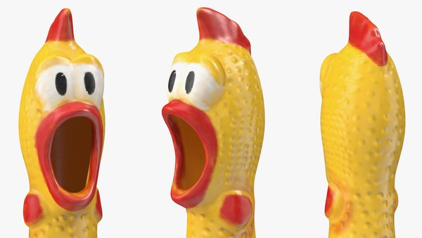 Screaming rubber chicken toy 3D model - TurboSquid 1605791