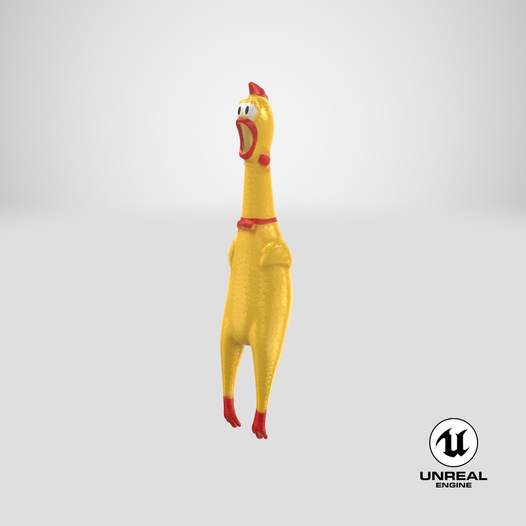 Screaming rubber chicken toy 3D model - TurboSquid 1605791