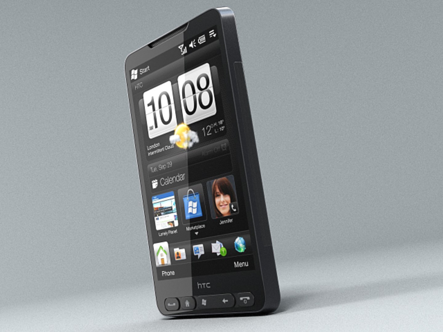 htc hd2 leo 3d model