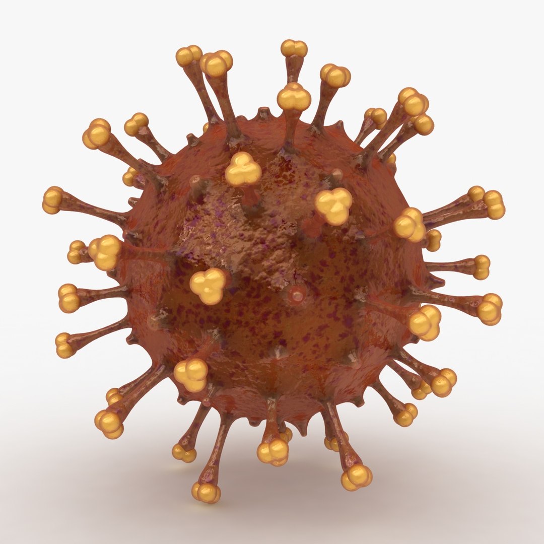 Virus 09 Brown 3d Model