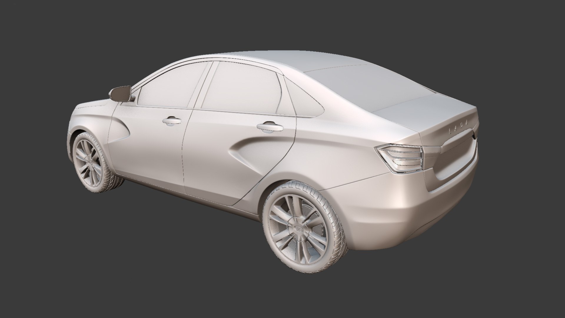 3d Lada Vesta Model