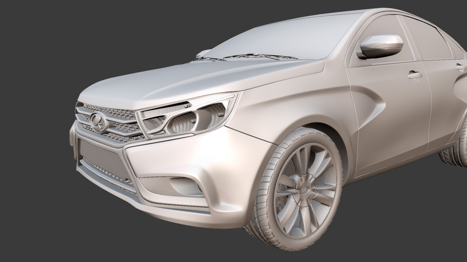 3d Lada Vesta Model