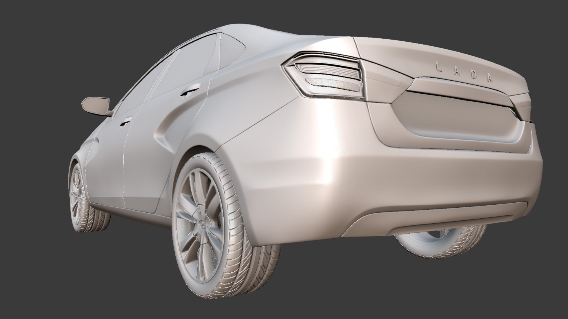 3d Lada Vesta Model