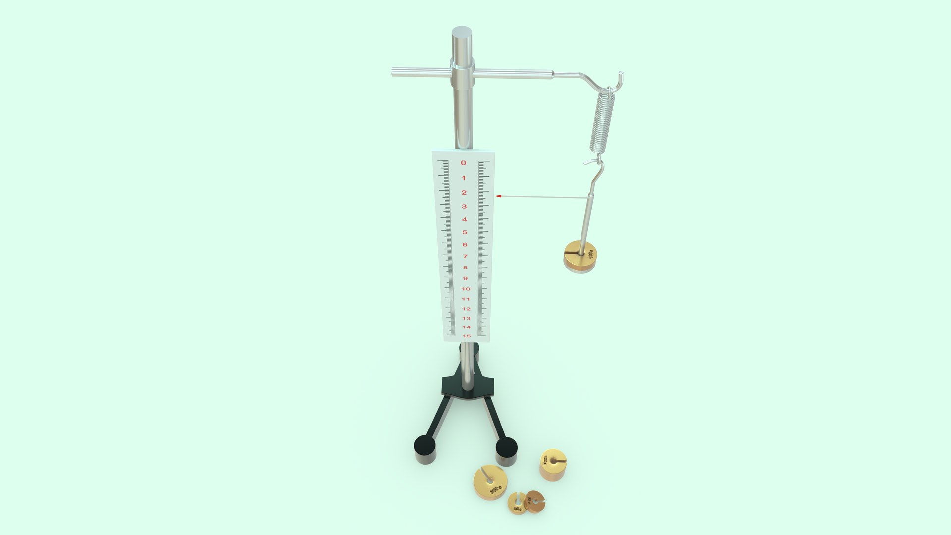 Hookes Law Apparatus 3D - TurboSquid 2330619